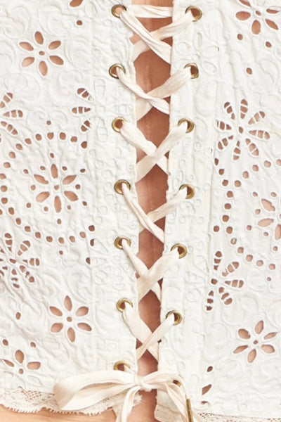 early 1900's Hand Embroidered eyelet Corset - Vintage – CLC by Corey ...